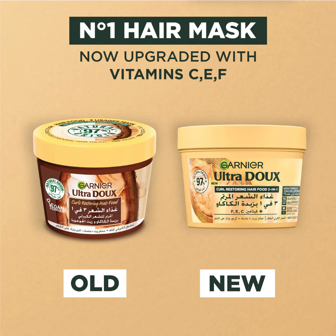Ultra Doux Curls Restoring Cocoa Butter 3-in-1 Hair Food Treatment ...
